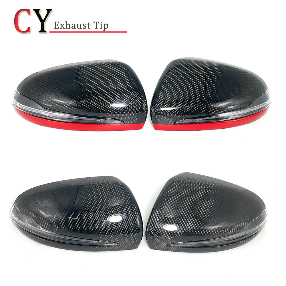 1Pair-Carbon-Fiber-Mirror-cover-For-Mercedes-W205-W222-W213-X205-for ...