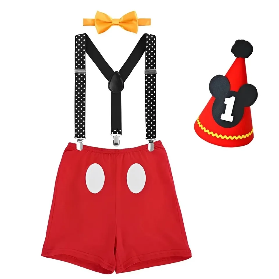 Traje De Primer Cumpleaños De Mickey Mouse 1st Birthday Outfit Ropa
