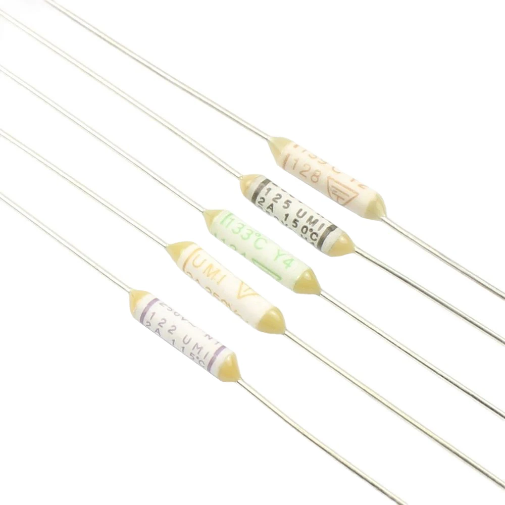 Fusible térmico de 5 piezas TF, 115, 130, 133, 139 grados, 2A, 150 V ...