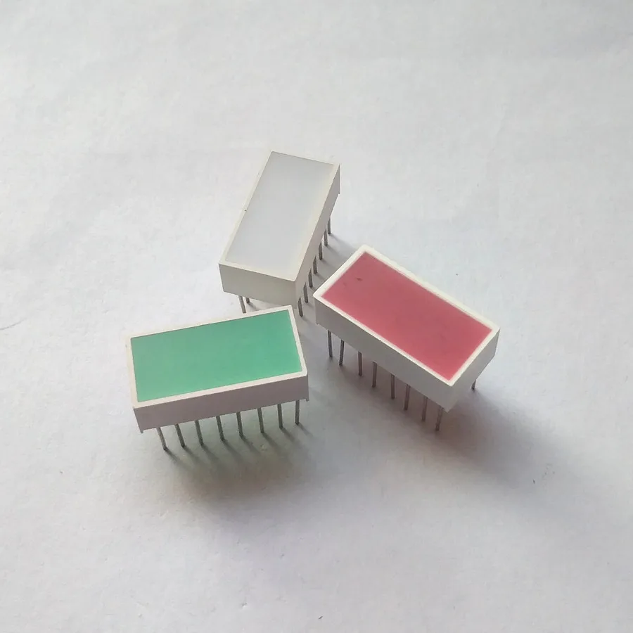 10Pcs 16Pin Yellow Light Flat Display DIY Module KYX-10*20Y 10*20*6.2mm ...