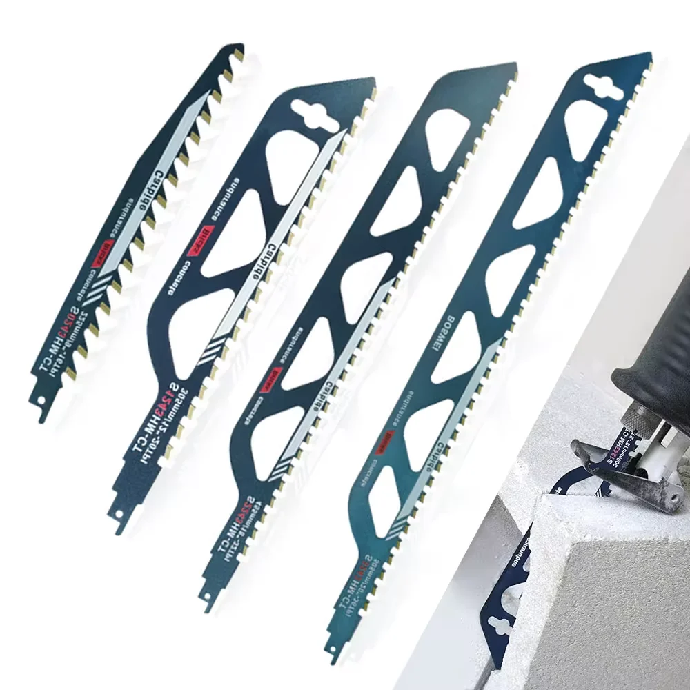 4Pcs-Alloy-Steel-Brick-Concrete-Reciprocating-Saw-Blade-Masonry-Cutting ...