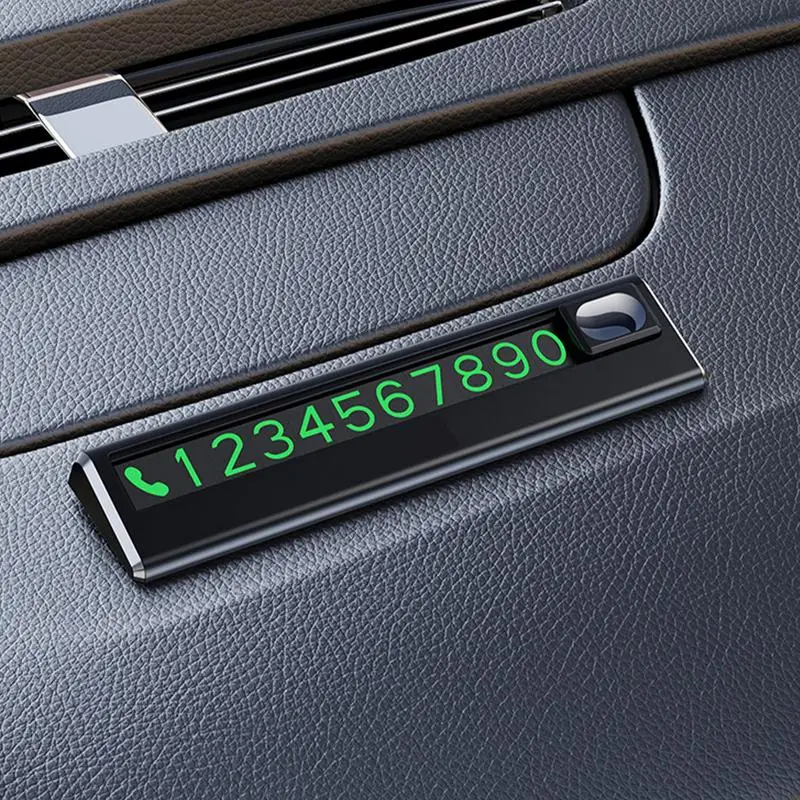 Magnetic-Glow-in-Dark-Car-Phone-Number-Card-Temporary-Parking-Card ...