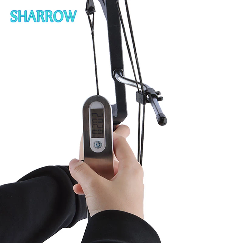 Archery Digital Bow Scale Portable 0-110lbs Force Test Tool Stainless ...
