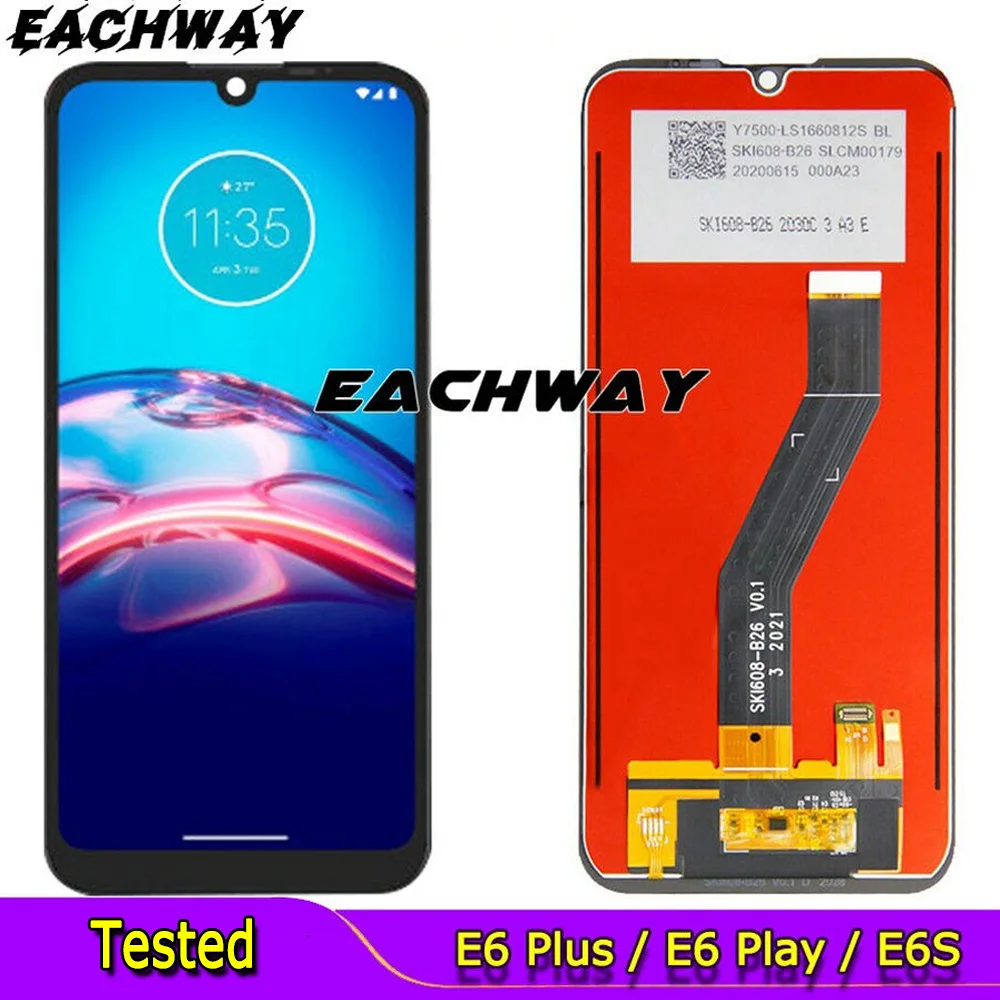 Pantalla táctil LCD para Motorola Moto E6s, montaje de Panel ...