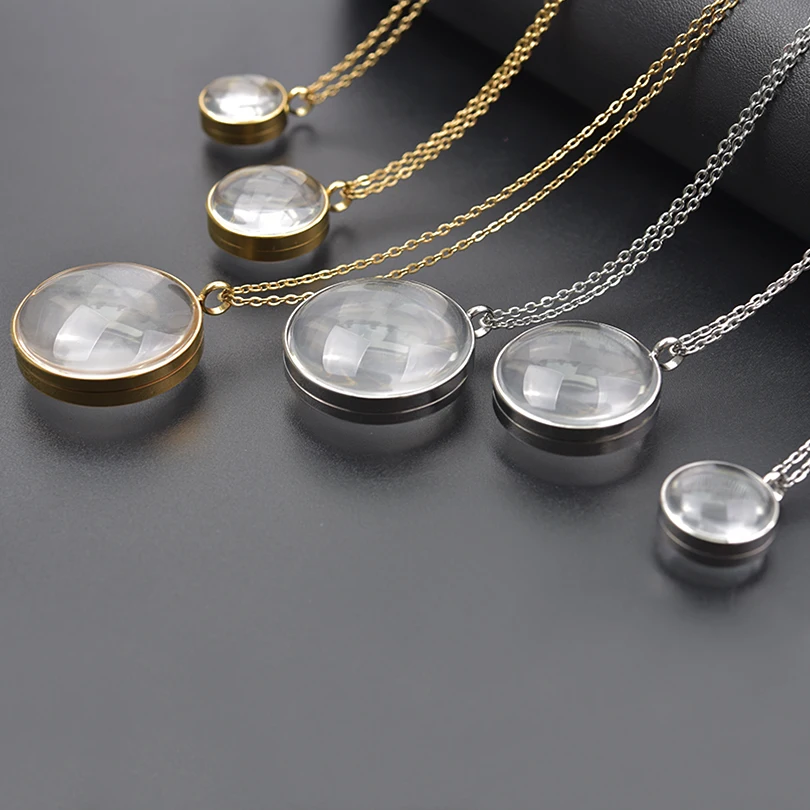 Collar-con-colgante-de-medall-n-redondo-para-hombre-y-mujer-collares-de ...