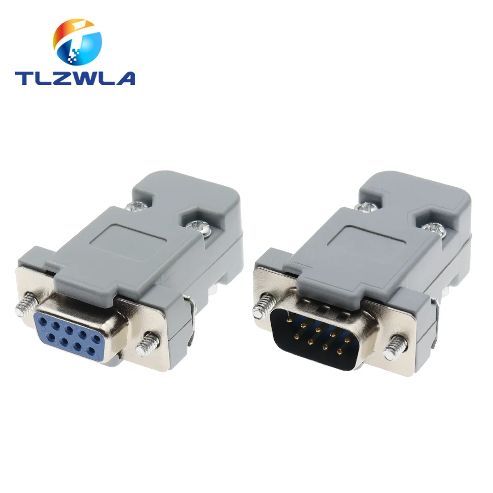 Conector-Serial-Port-com-caixa-de-pl-stico-DB9-Tomada-F-mea-9-Pin ...