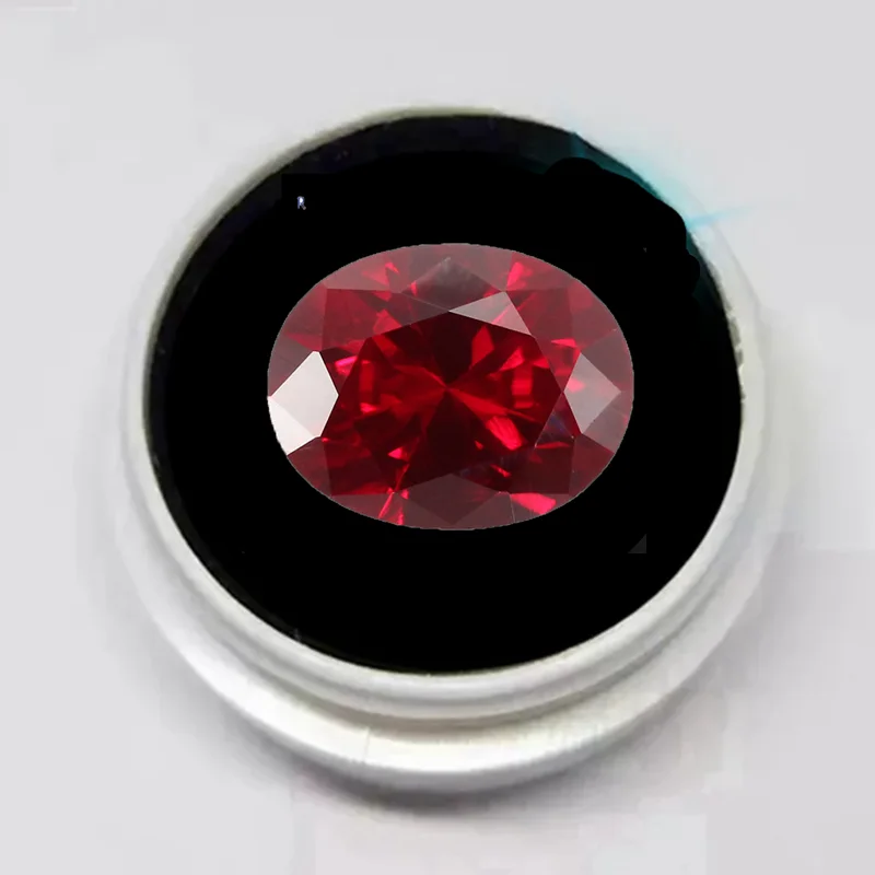Boxed Natural Pigeon's Blood Ruby Egg Cut for Jewelry Setting Loose ...