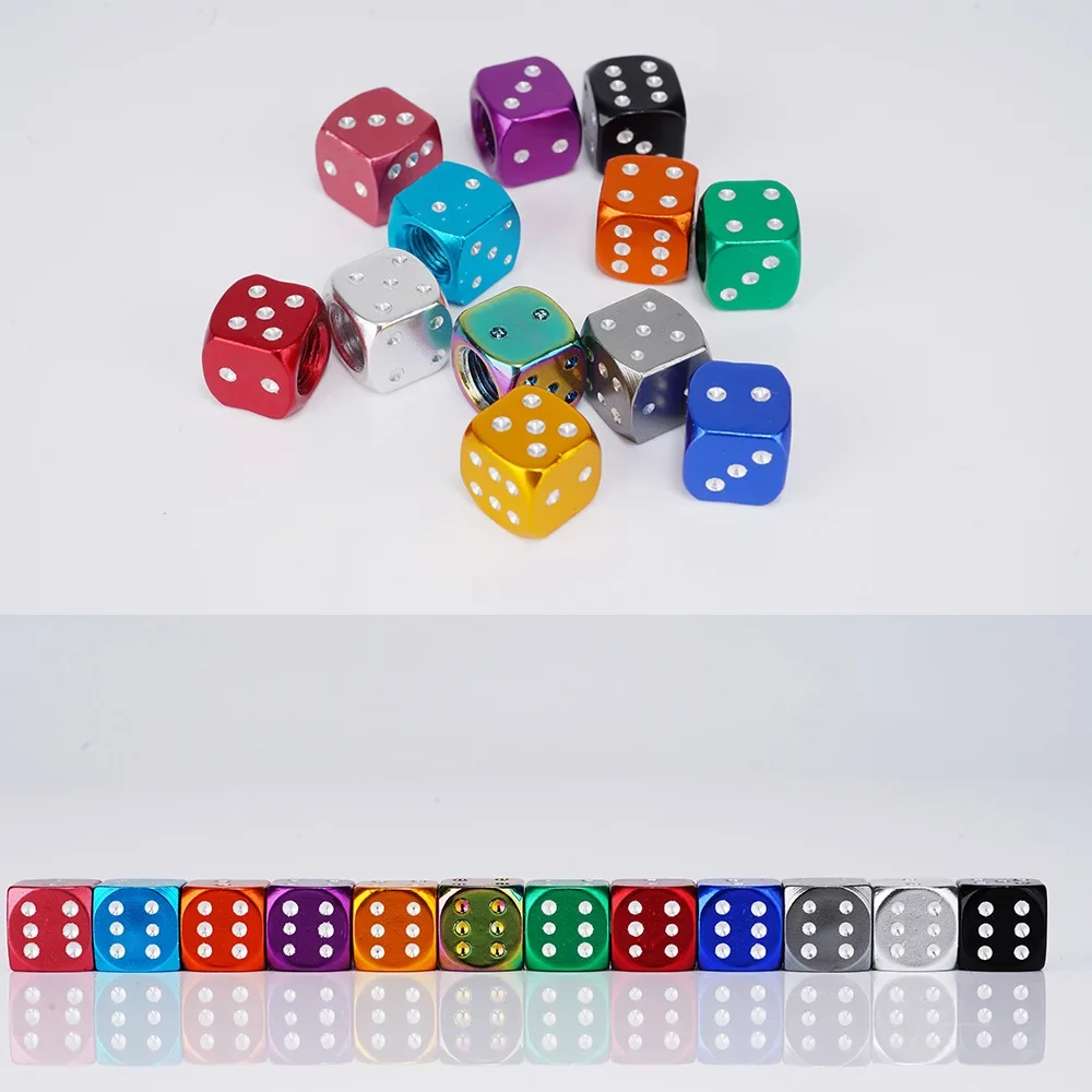 1-3-Pcs-Creative-Multi-function-Colorful-Dice-Tire-Valve-Cap-Aluminum ...
