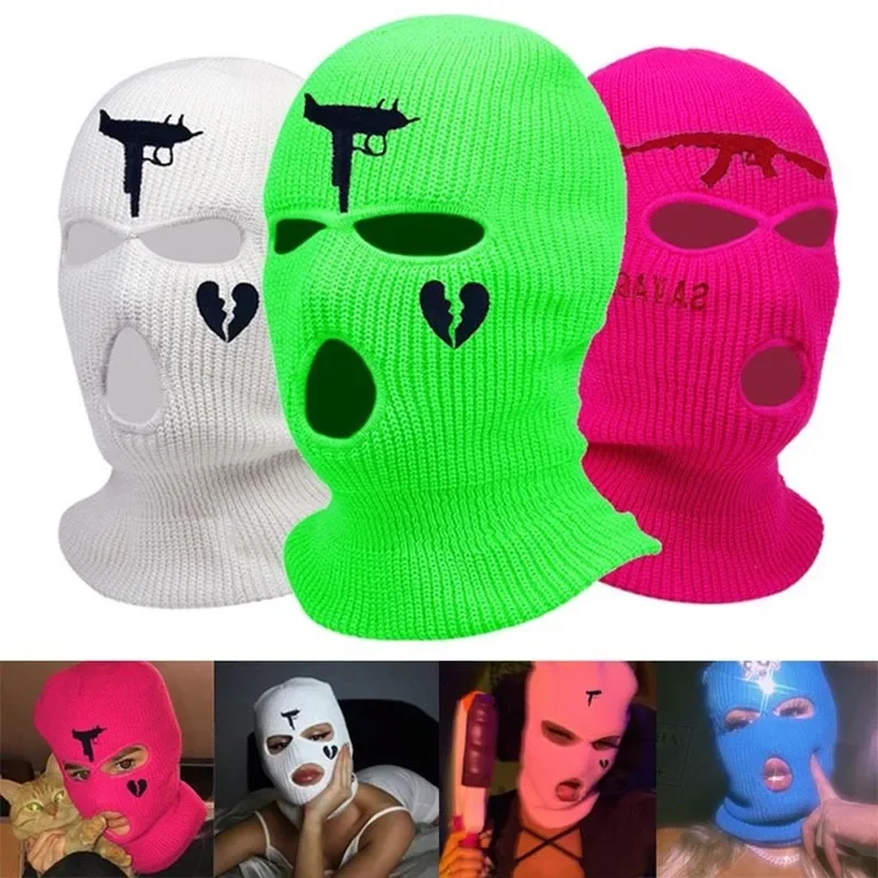 Men-Balaclava-Mask-Hat-Winter-Warm-Windproof-Knit-Beanies-Bonnet-Unisex ...