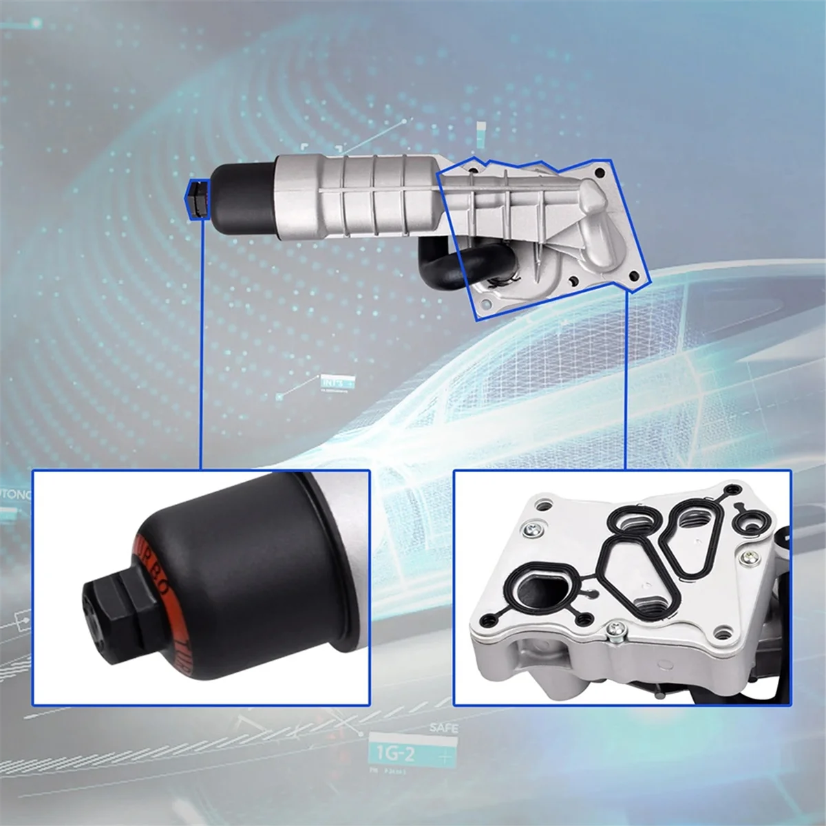 A2711801410-Aluminum-Engine-Oil-Cooler-Filter-Housing-Module-for ...