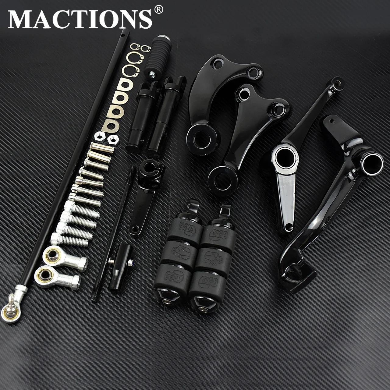 Motorcycle-Forward-Controls-Complete-Kit-Pegs-Levers-Linkages-For ...
