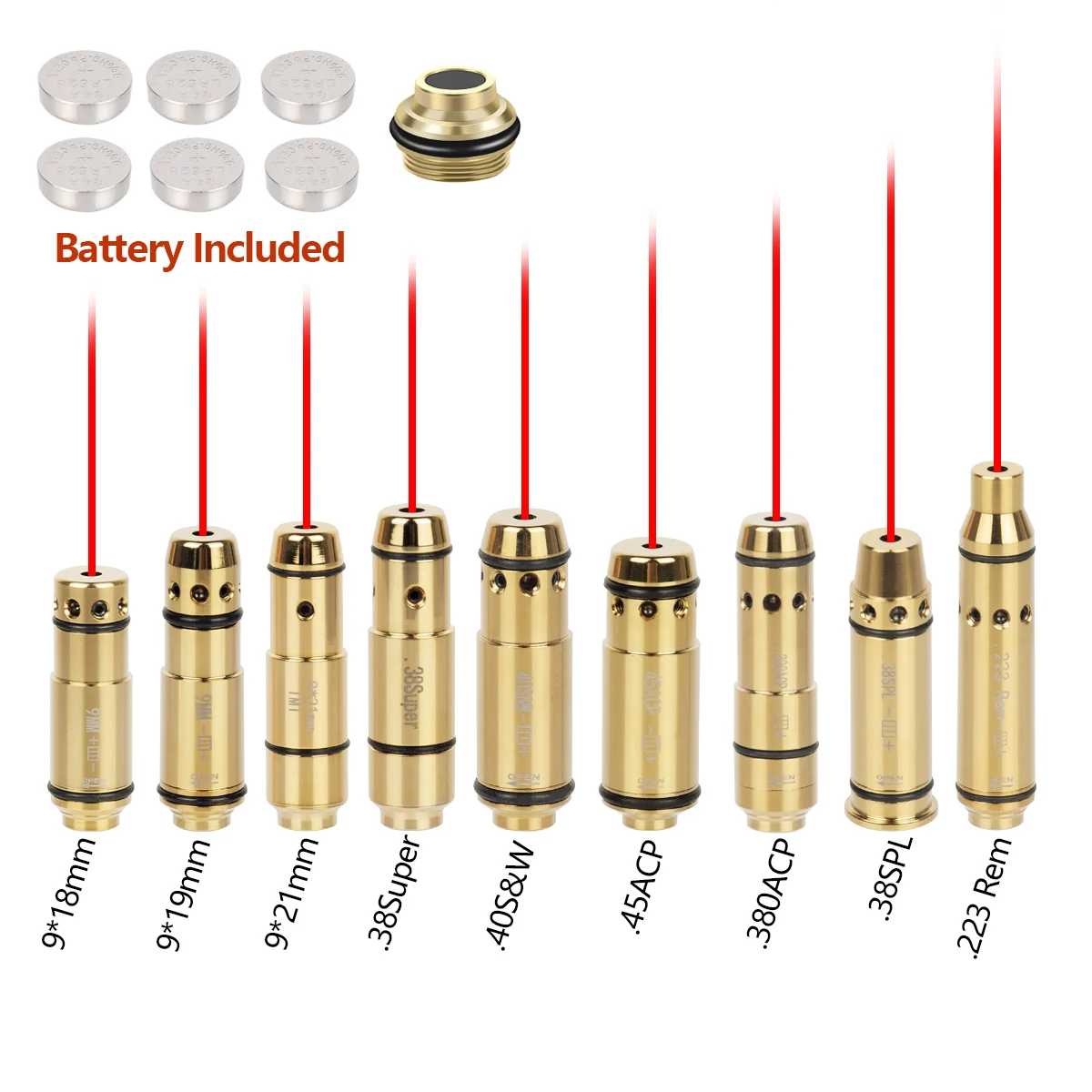 Laser-Training-Bullet-9mm-380ACP-40-S-W-223Rem-Dry-Fire-Snap-Caps-Ammo ...