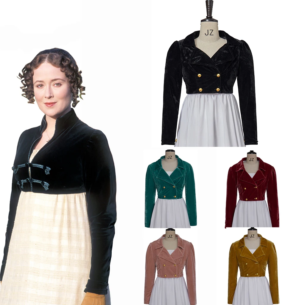 Empire-Spencer-Cropped-Jacket-Jane-Austen-Clothing-Women-Regency-Coat ...