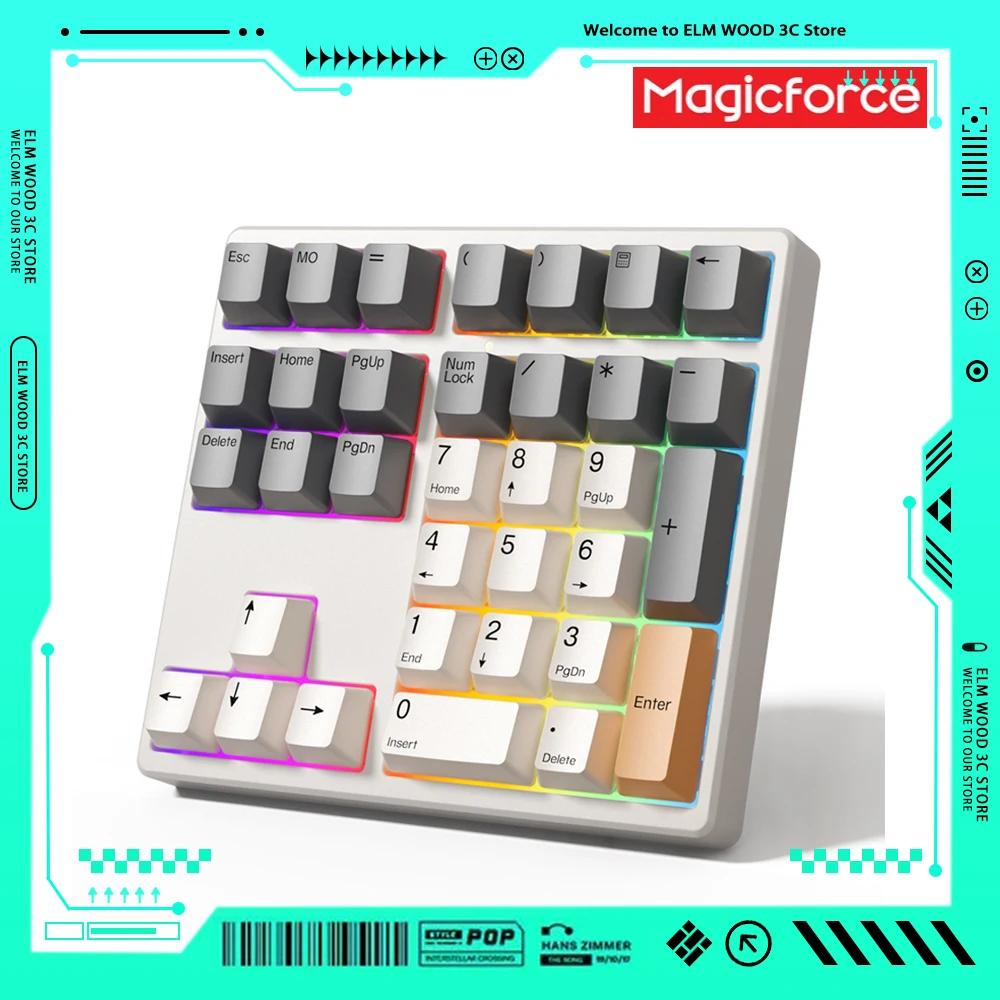 Magicforce-MF34-Mechanical-Keyboard-Support-VIA-QMK-Hot-Swap-Custom-Programming-RGB-Backlight ...