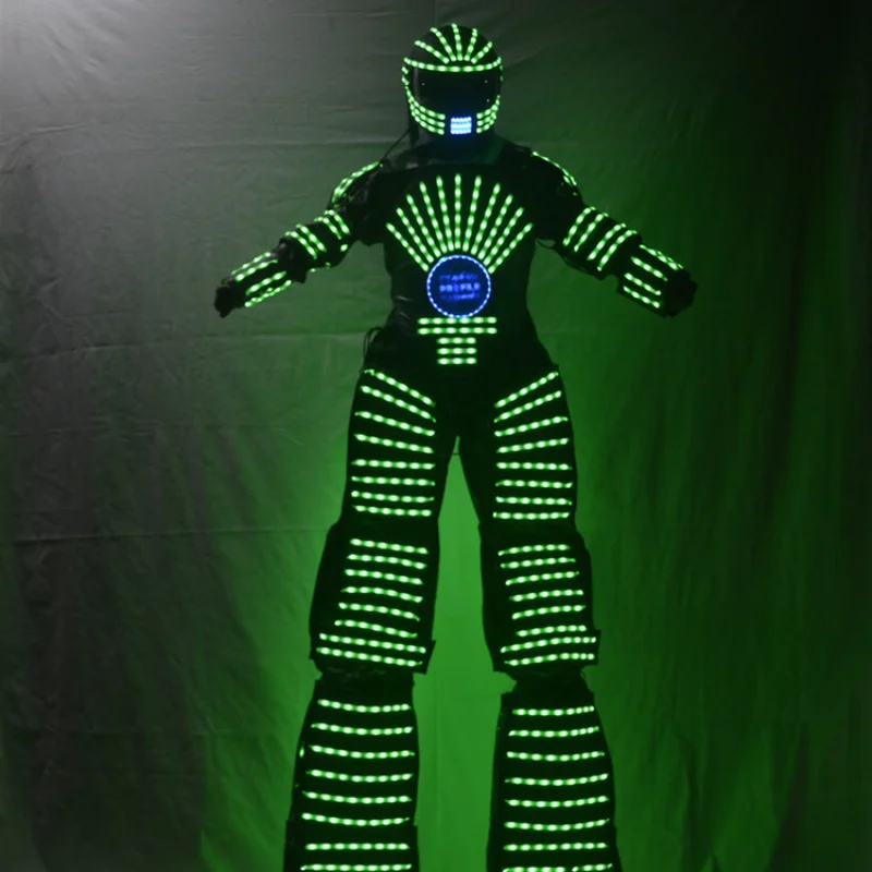 LED-Luminous-Robot-Stilts-Suit-Stage-Nightclub-Costume-Performance ...