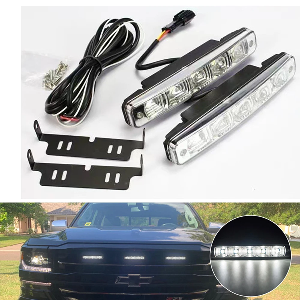 2pcs-Super-Bright-LED-Daytime-Running-Light-Car-Daylight-DRL-Fog-Light ...
