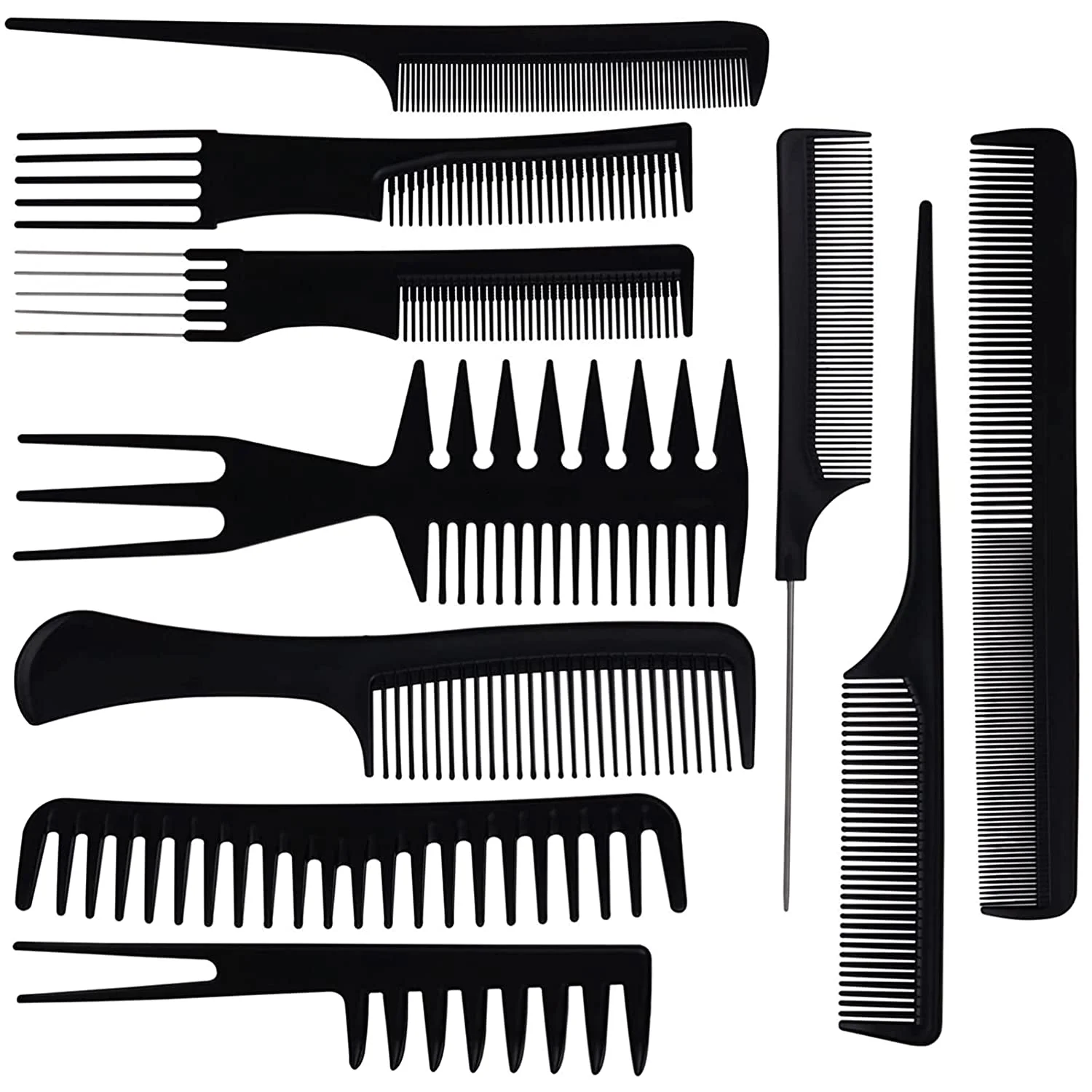 Hair Styling Comb Set | Hair Cutting Comb | Tail Comb - Professional ...