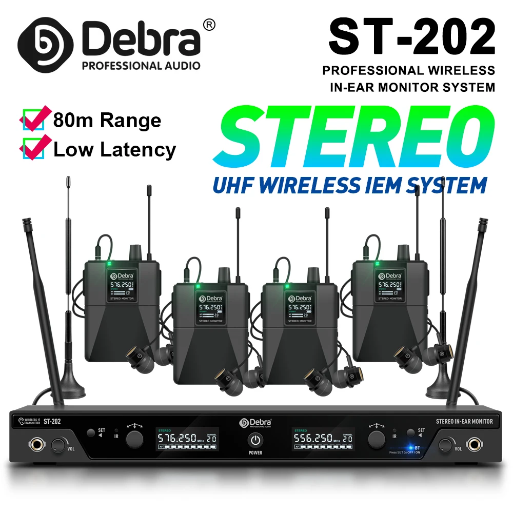 Debra-ST-202-Professional-Wireless-In-Ear-Monitor-System-UHF-Stereo-560 ...