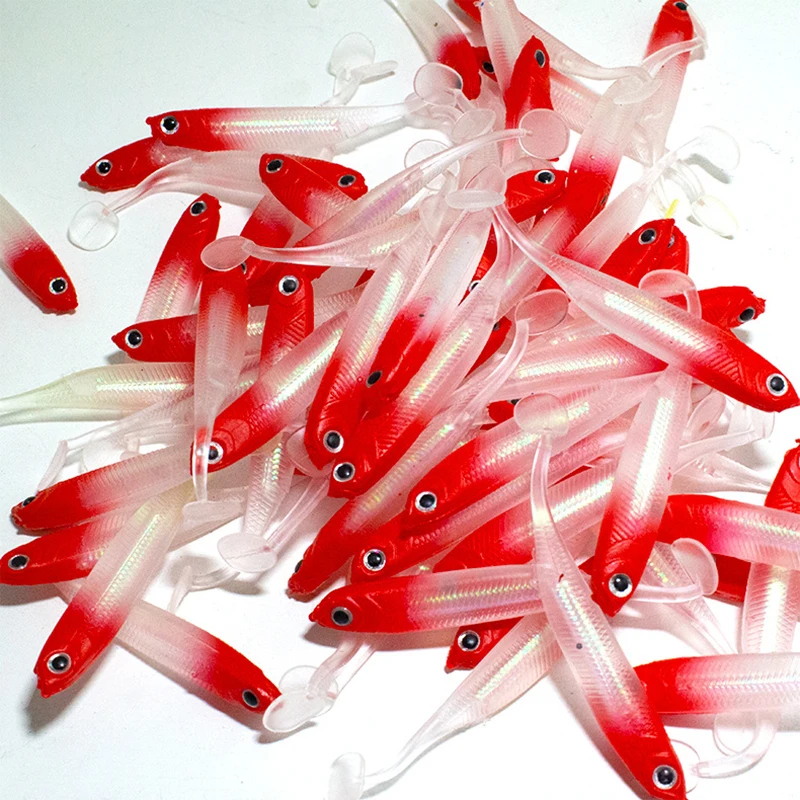 10Pcs-T-tail-soft-fish-Seawater-Freshwater-Artificial-Bait-Soft-Bait ...