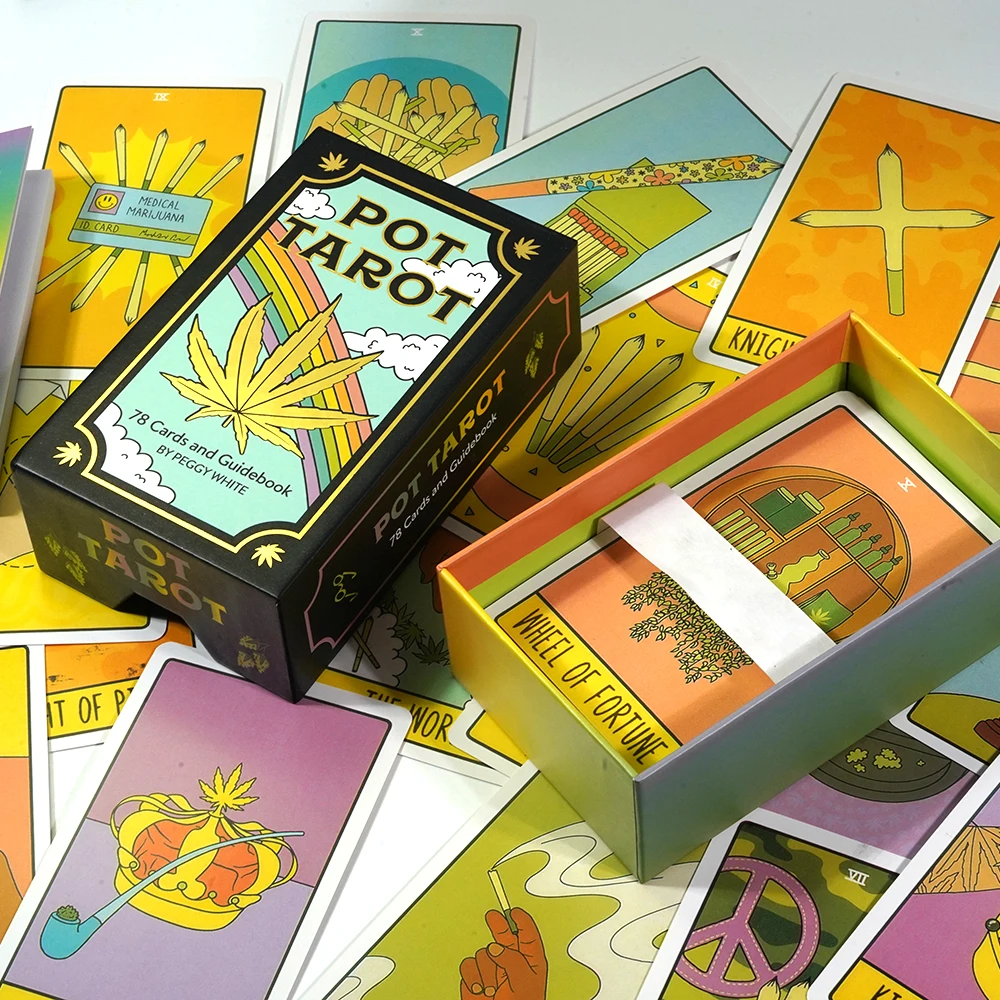 Pot-Tarot-Cards-Deck-78-Cards-Origin-Size-with-Guidebook-by-Peggy-White ...