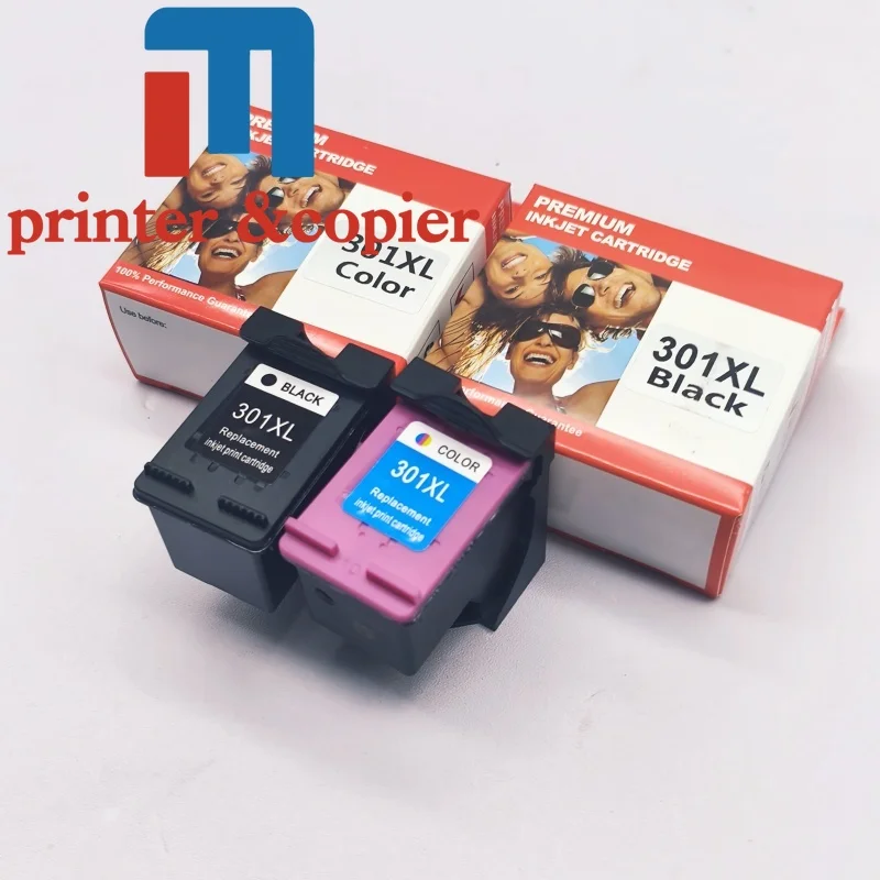 2 Black 2 Color Ink Cartridges 301 XL 301XL For HP Deskjet 1000 1010 ...