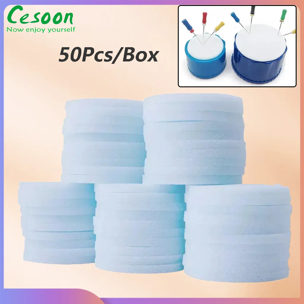 50Pcs-Box-Disposable-Clean-Sponge-Pad-Soft-Dental-Endo-Files-Cleaning ...
