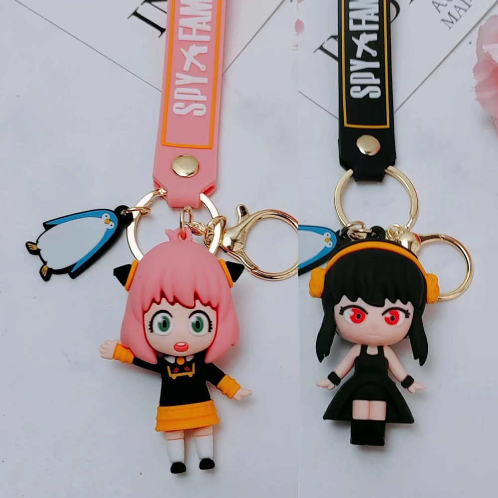 New Spy X Family Anya Keychains 3D Doll Character Cosplay Props ...