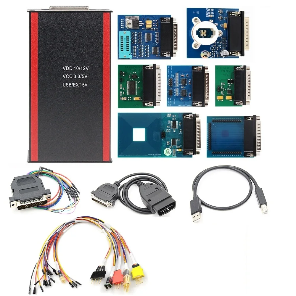 Iprog Pro V87 With Probe Pcf79xx Rfid Adapter Ecu Programming Tool ...