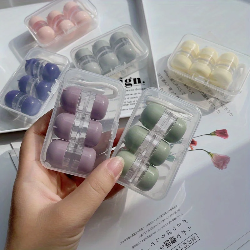 3Pair/Box Contact Lens Case Container Eye Contacts Women Travel Contact ...