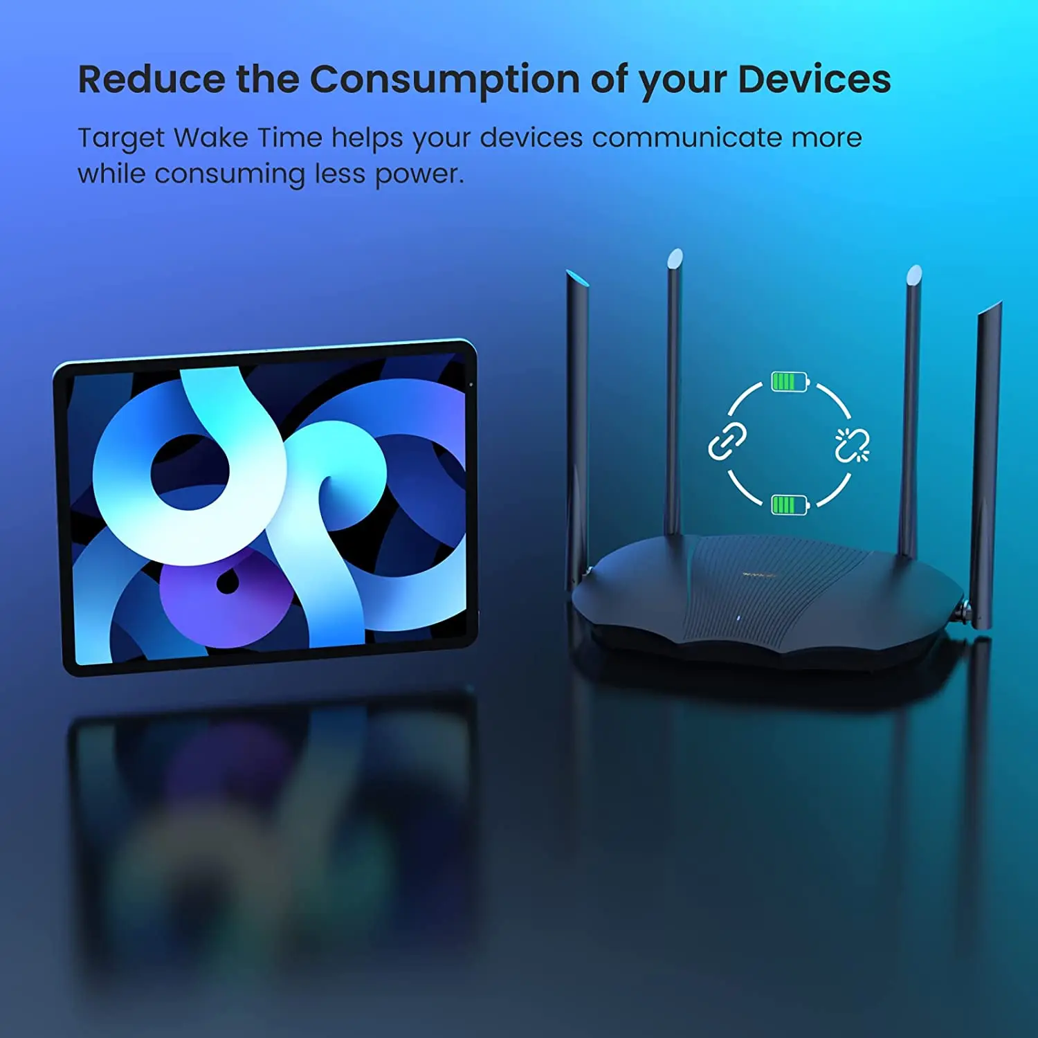 Routeur wifi 6 - routeur Gigabit wi-fi 6, 3000Mbps, 2.4 GHz et 5GHz, 1 ...