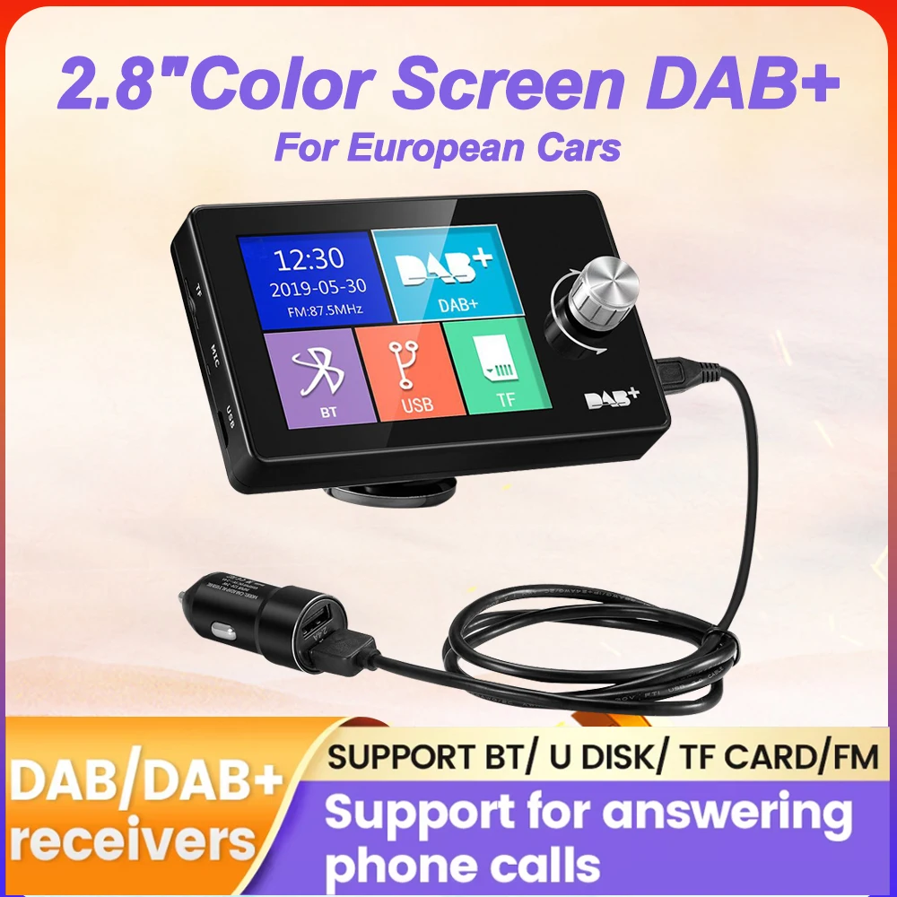 2.8Inch for European Android Dab+ Radio Car Dab+Digital Radio Portable ...
