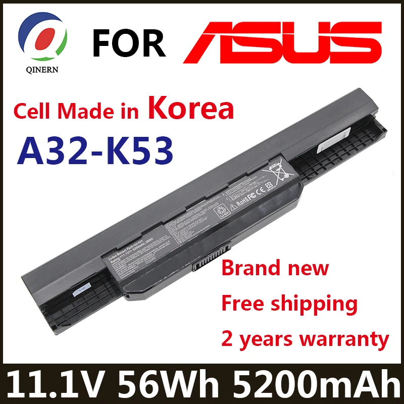 A32-K53-56Wh-5200MAH-A42-k53-A41-K53-ASUS-k53-K53SV-K53B-K53BY-K53E ...