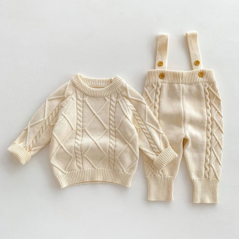 Baby Boy Clothes 3-6 Months Baby Boy Knitted Outfit Set - Long Sleeve ...