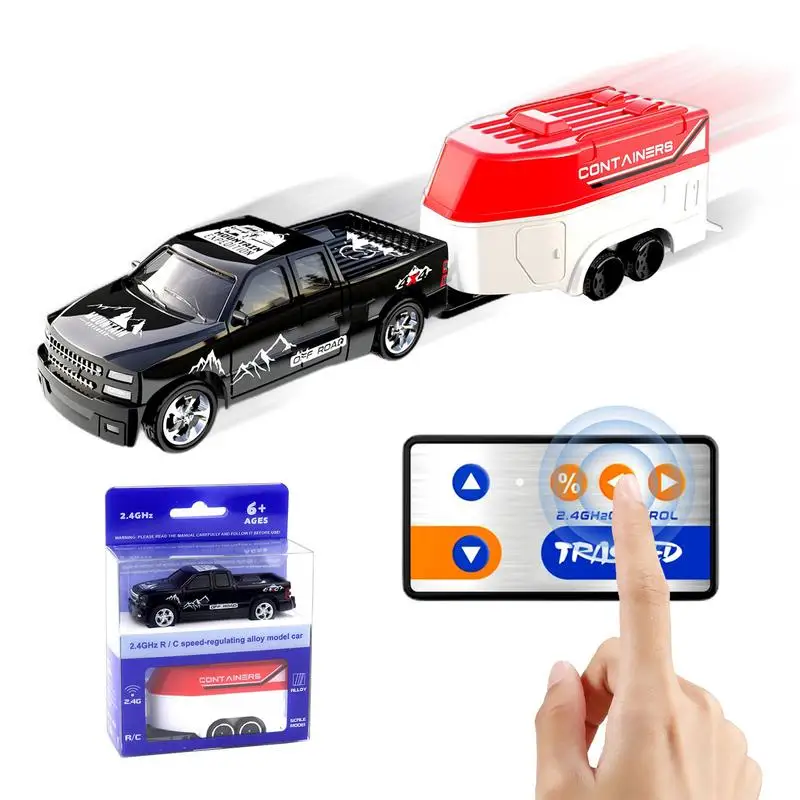 Mini-RC-Racing-Car-With-Trailer-Remote-controlled-Cars-trucks-electric ...