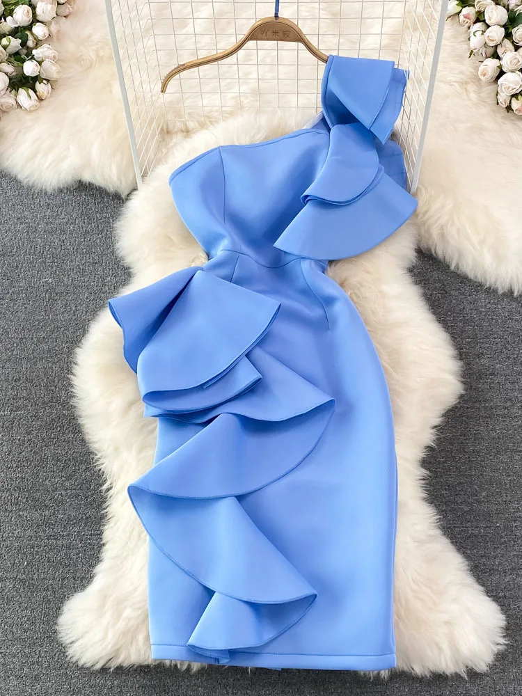 XFPV-Women-Temperament-Sexy-Diagonal-Collar-Off-Shoulder-Single-Side ...