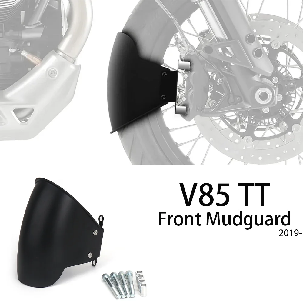 For-Moto-Guzzi-V85TT-Front-Fender-Splash-Mudguard-Black-Fairing-Kit-For ...