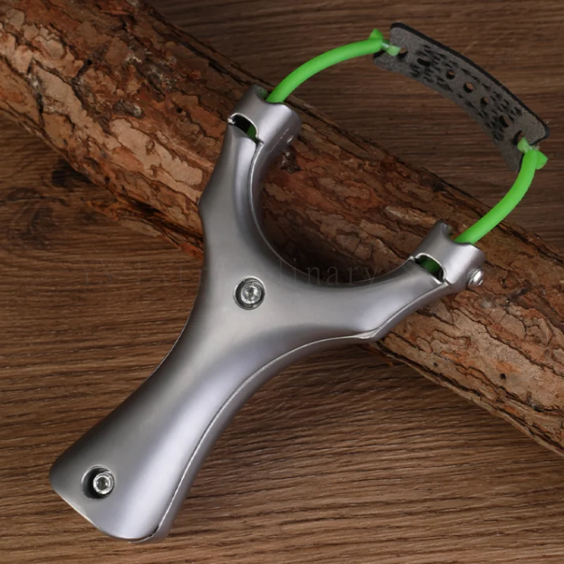 Portátil Metal Alloy Polia Slingshot, Silver Hunting Precisão, Tiro ...