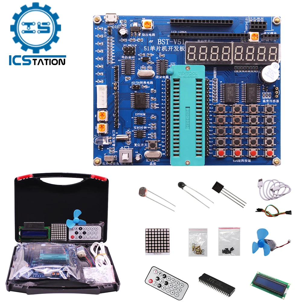 Placa-de-desarrollo-de-microcontrolador-C51-placa-de-experimento-de ...