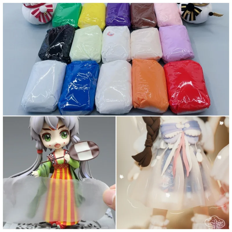 100g Crystal Resin Clay Air Dry Translucent Clay Polymer Light Clay DIY ...