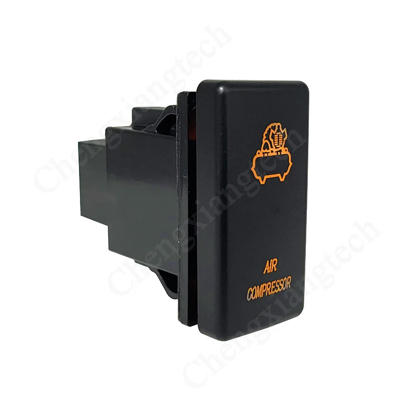 DC 12V 24V Orange Led Push Switch AIR COMPRESSOR Car ON OFF Switch ...