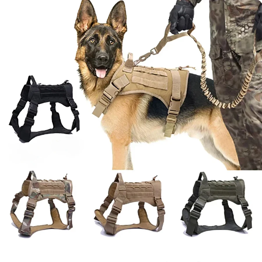 tactical-dog-vest-Military-Adjustable-Malinois-Training-Vest-Tactical ...