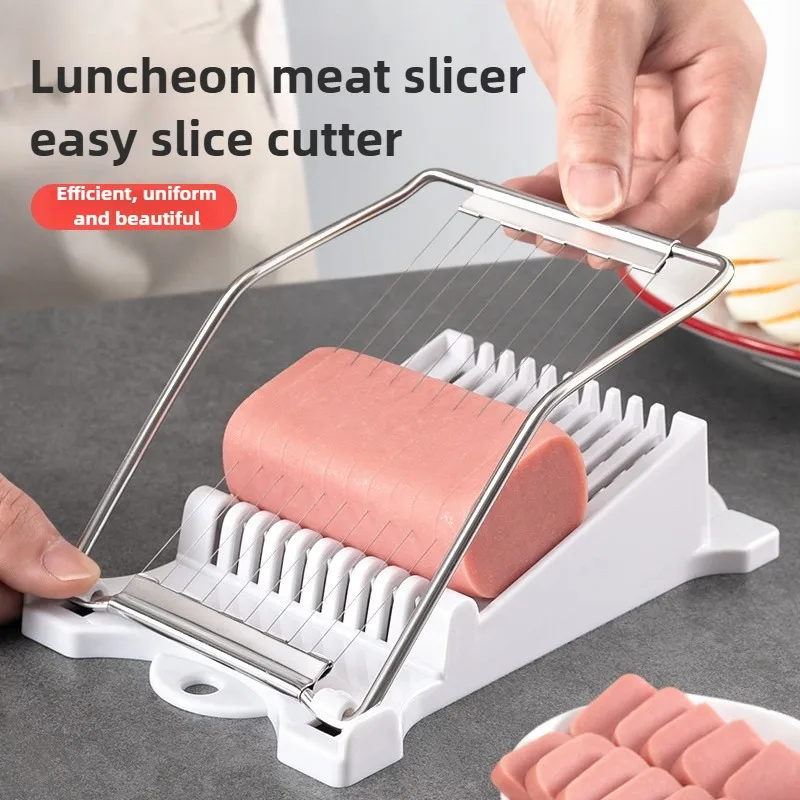Slicer, Multi-functional Lunch Meat Slicer, Stainless Steel Ham ...