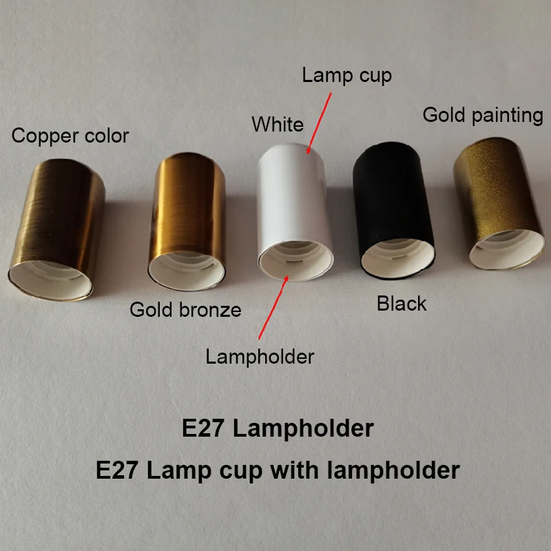 E27-Metal-Lamp-Cup-Chandelier-Light-Socket-Screw-Lamp-Holder-38x60mm ...