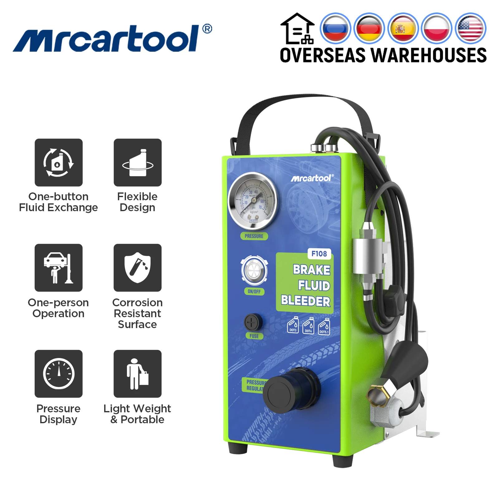 MRCARTOOL-F108-Car-Brake-Oil-Changer-Filling-Oil-Pump-Brake-Fluid ...