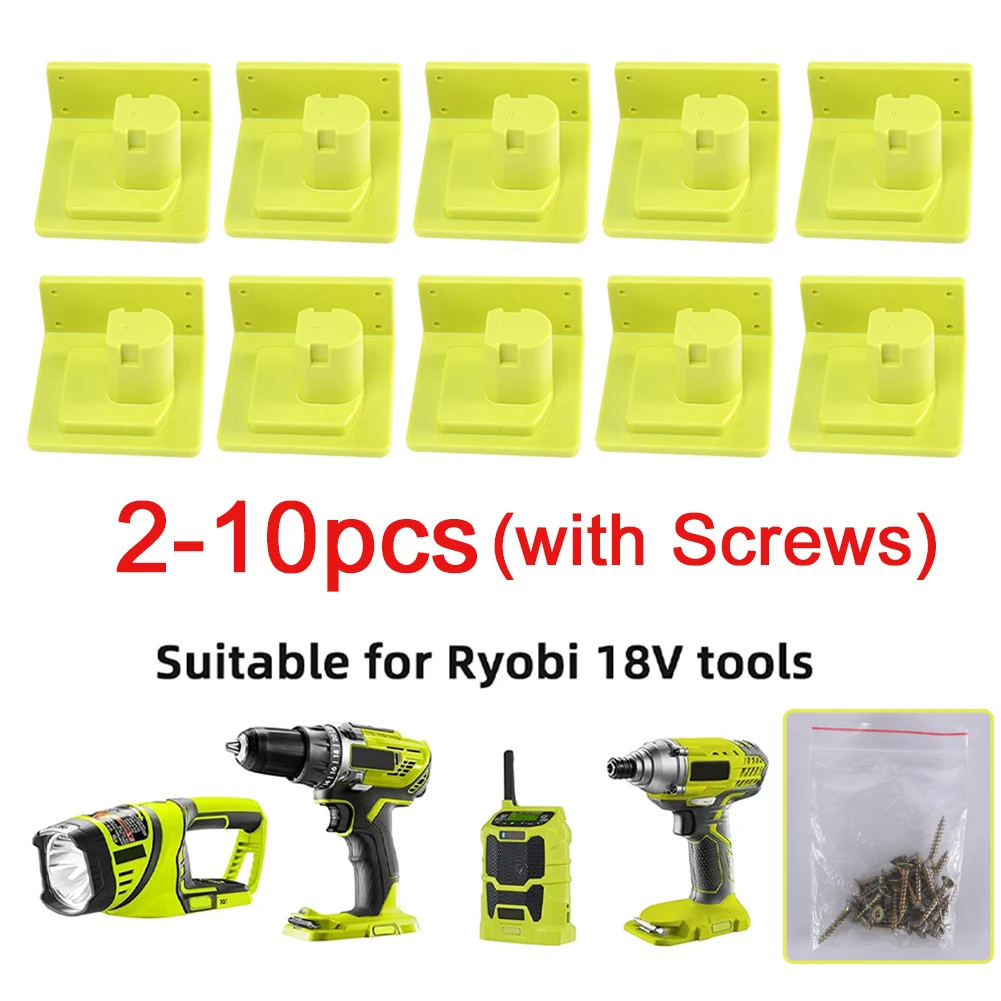 2-10Packs-For-Ryobi-Holder-18V-Battery-Adapter-Drill-Mount-Dock-Case ...