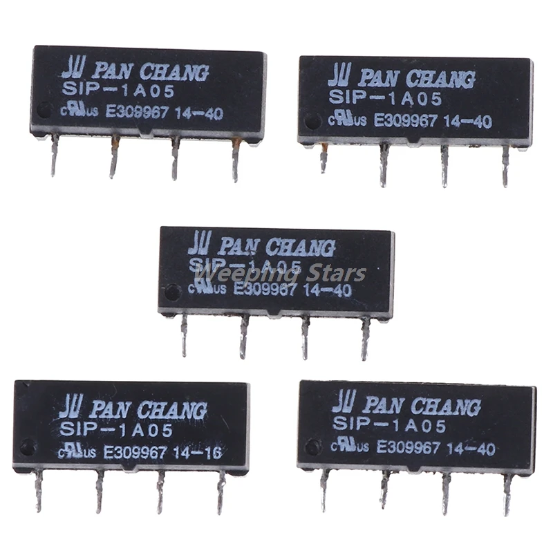 5Pcs/lot 5V Relay SIP-1A05 Reed Switch For PAN CHANG 4PIN - AliExpress 13