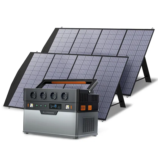 ALLPOWERS Solar Generator 1500W / 2000W / 2400W Portable Power Station ...