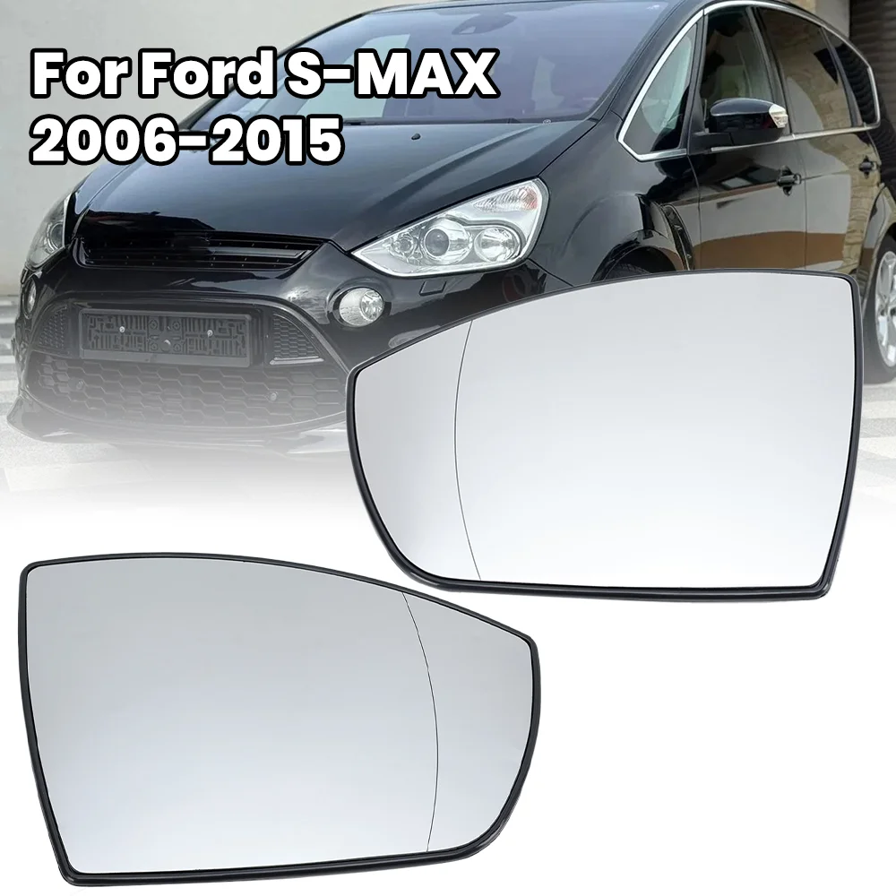 Side Rearview Mirror Glass Lens For Ford S-MAX 2006 2007 2008 2009 2010 ...