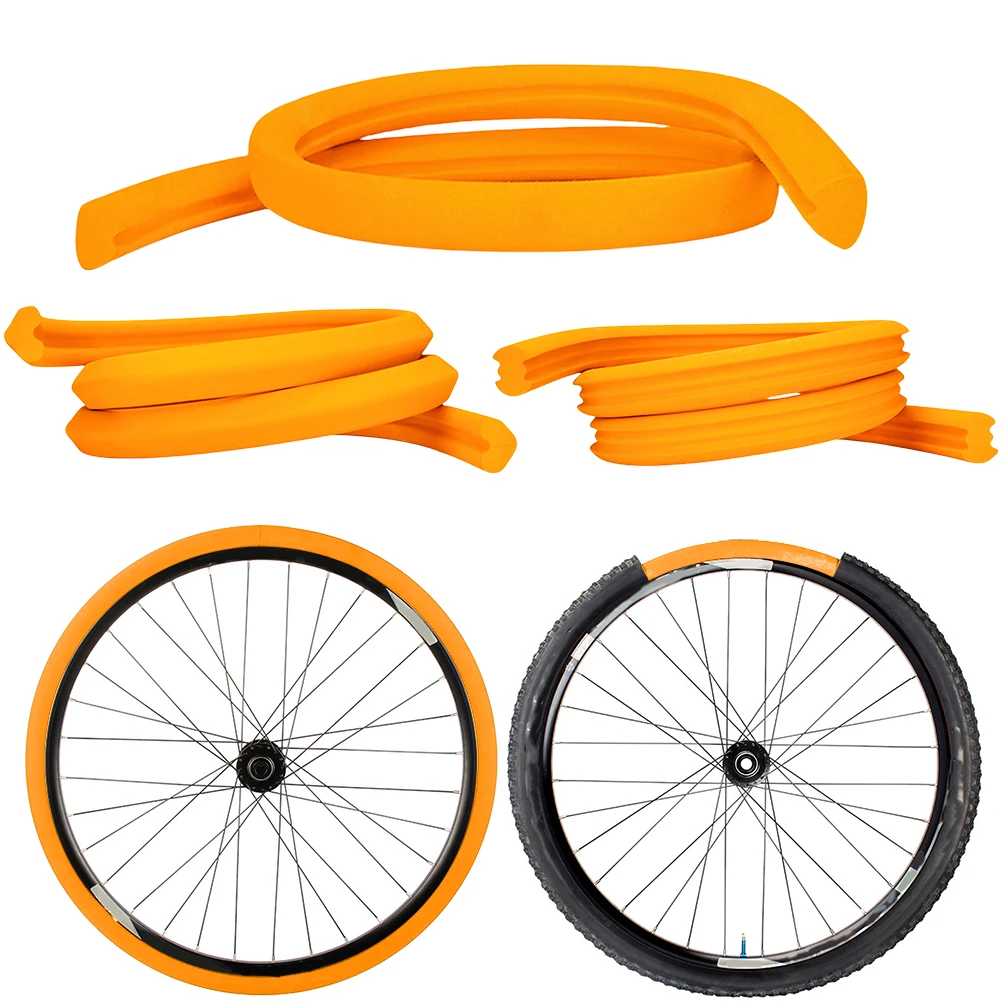 MTB Road Bike Tubeless Tire Inserts Pad 700c 27.5 29 Bicycle Tyre Air ...