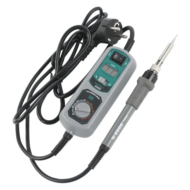 Yihua 908D 60W Led Digitális Szabályozás Forrasztható Vas Állítható Zseb Átdolgozó Javító ...